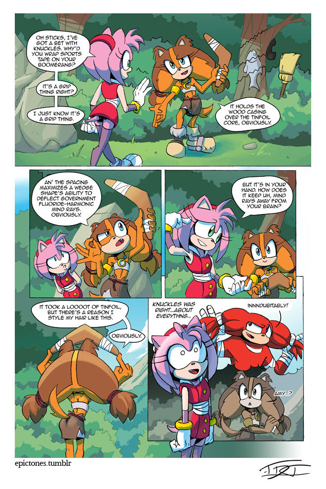Sticks Explains Her Boomerang Archie Sonic Comics Know Your Meme