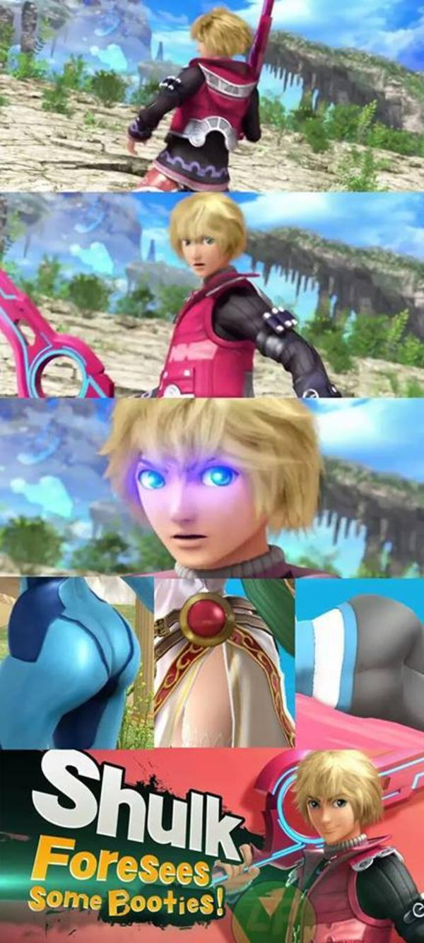 Shulk Forsees Some Booties Super Smash Brothers Know Your Meme