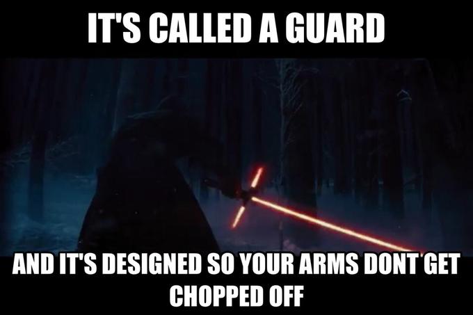 Lightsaber Crossguard Memes