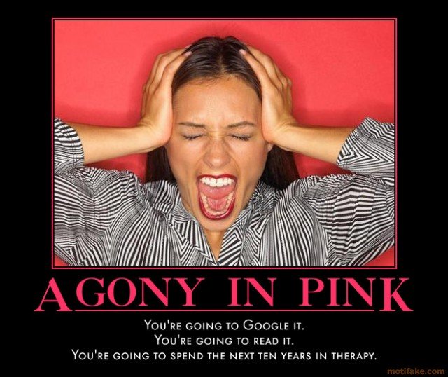 Agony in Pink | Know Your Meme
