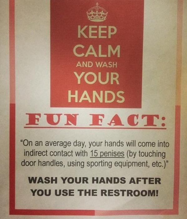 Fun Facts on Washing Your Hands | Keep Calm and Carry On | Know Your Meme