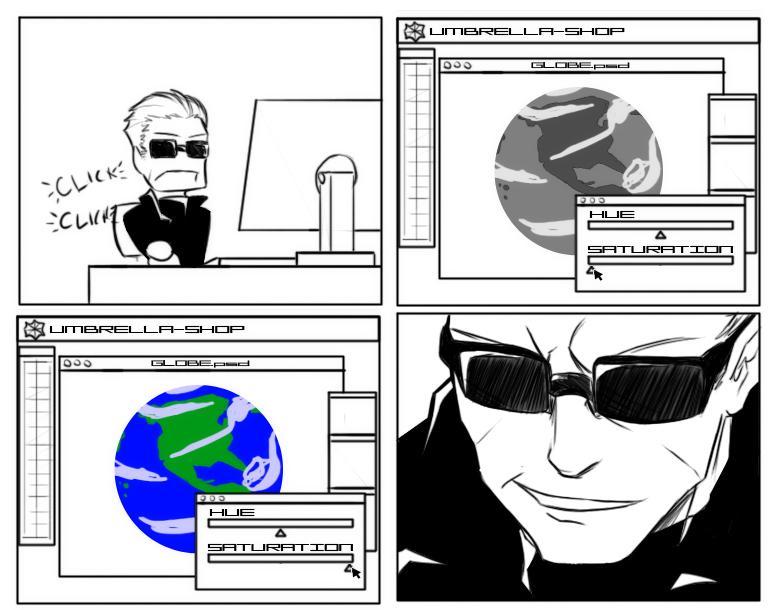 Global Saturation in Photoshop | Resident Evil / Biohazard | Know Your Meme