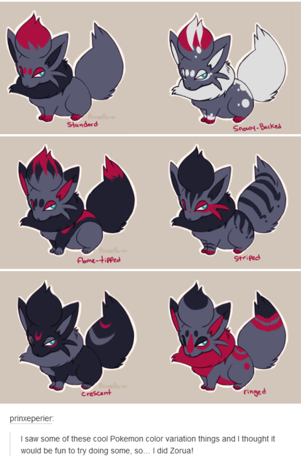 zorua variation | Pokemon Variants | Know Your Meme