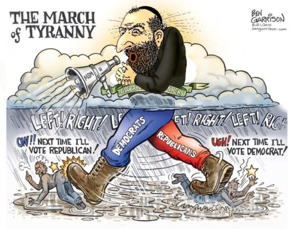 Le Happy Merchant "March of Tyranny" Defacement | Ben Garrison | Know ...