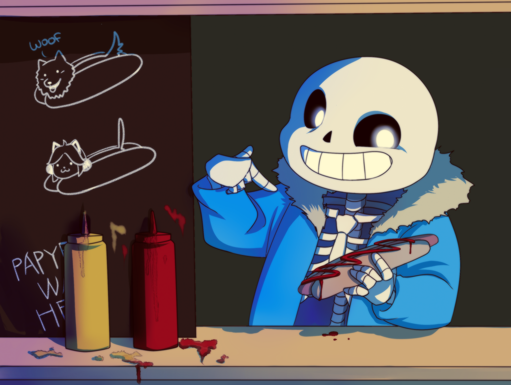 sans at his hotdog stand | Undertale | Know Your Meme