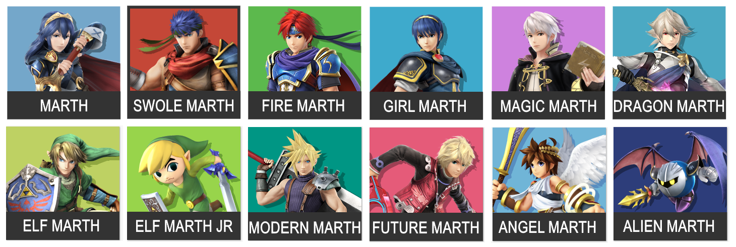 Little girl Marth tapping Big girl Marth's head is adorable! : r ...