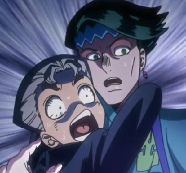 the contrast between koichi and rohan's face is amazing | JoJo's ...