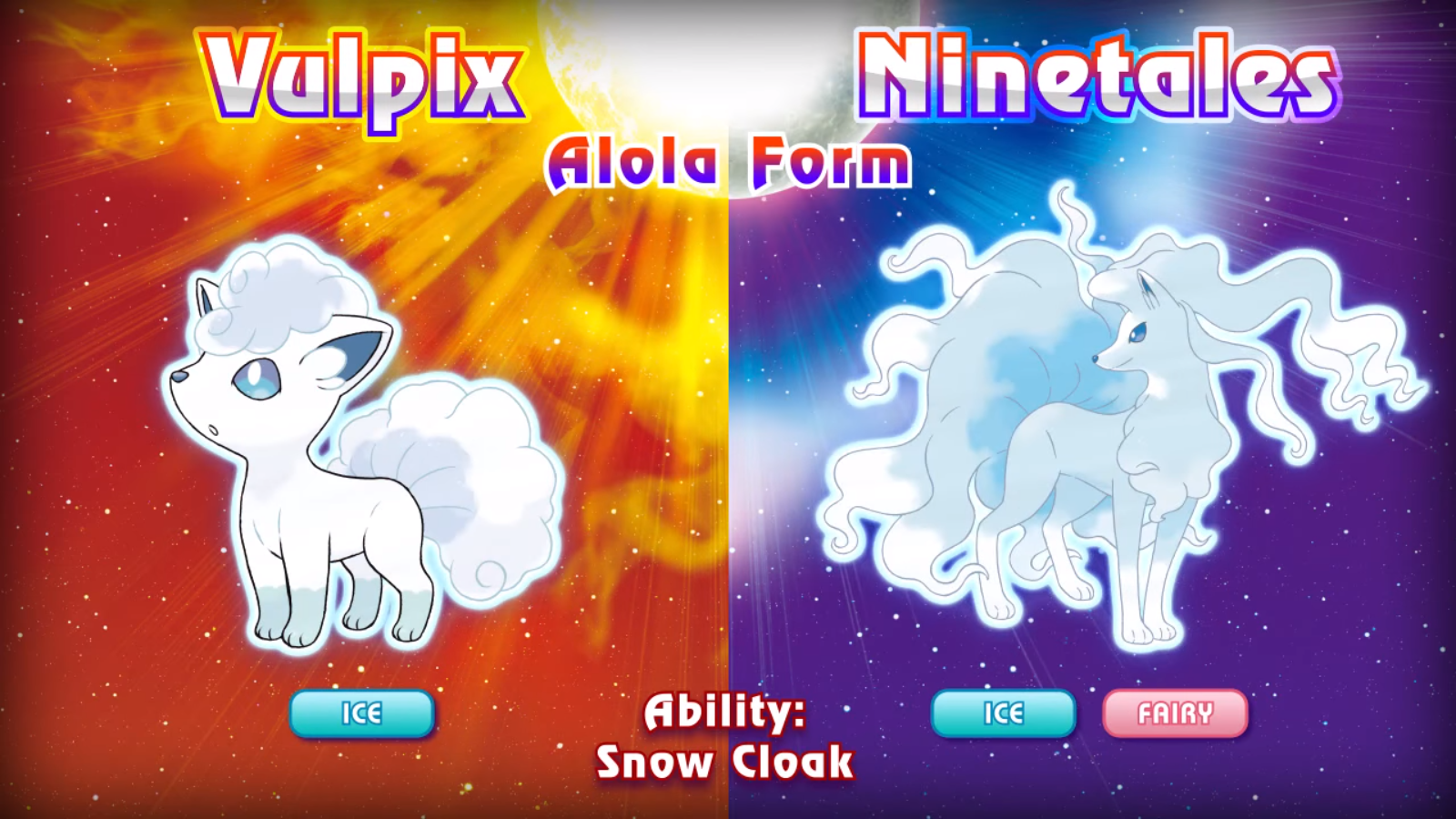 Ice Vulpix and Ice/Fairy Ninetales | Pokémon | Know Your Meme