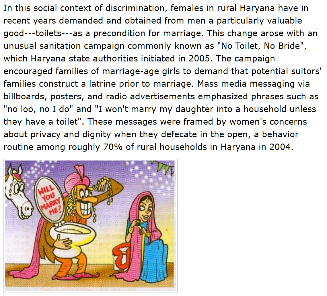 No loo, no "I do" | Designated Shitting Streets / Poo in the Loo | Know ...