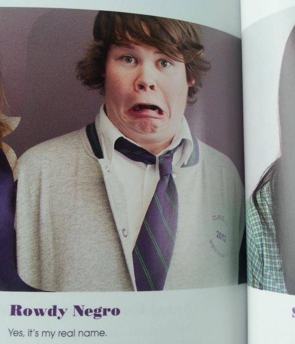 Rowdy Negro | High School Senior Yearbook Photos | Know Your Meme