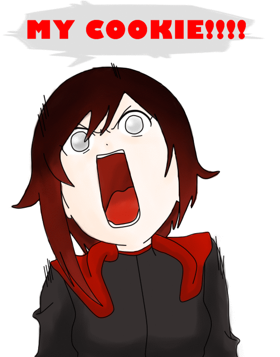 Chibi Ruby eating a giant cookie (WARNING!!!)Extremely cute : r/RWBY