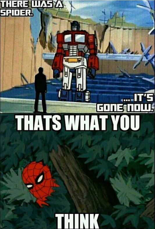 There was a spider | Transformers | Know Your Meme
