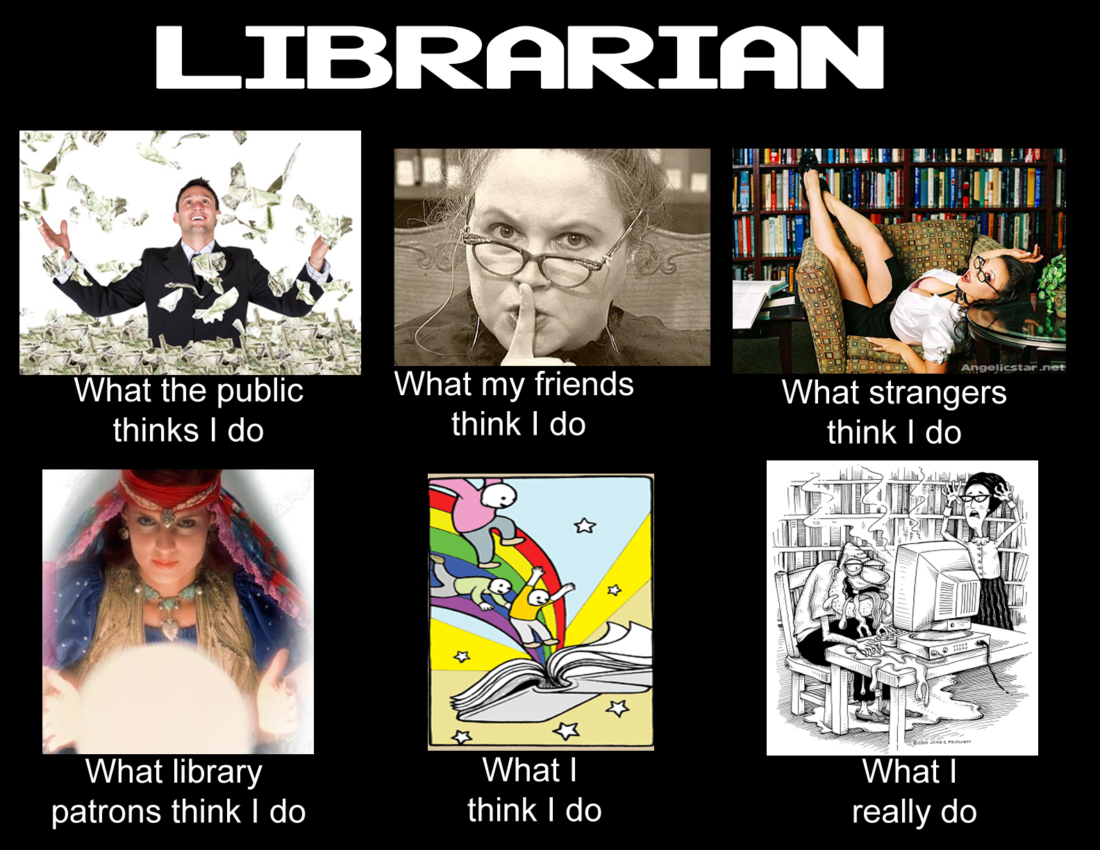 Librariotypes presents: ‘How people view my profession’ memes ...