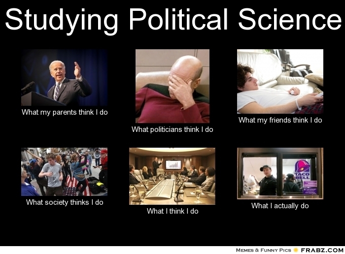 Studying Political Science | What People Think I Do / What I Really Do ...