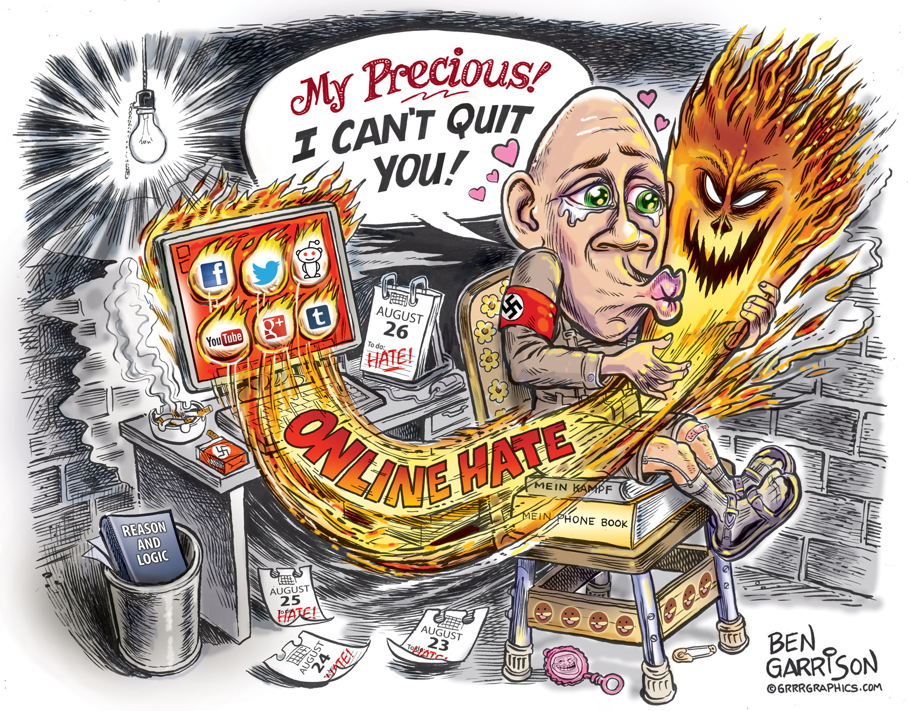 Andrew Anglin Muh Hate, I can't quit you | Ben Garrison | Know Your Meme