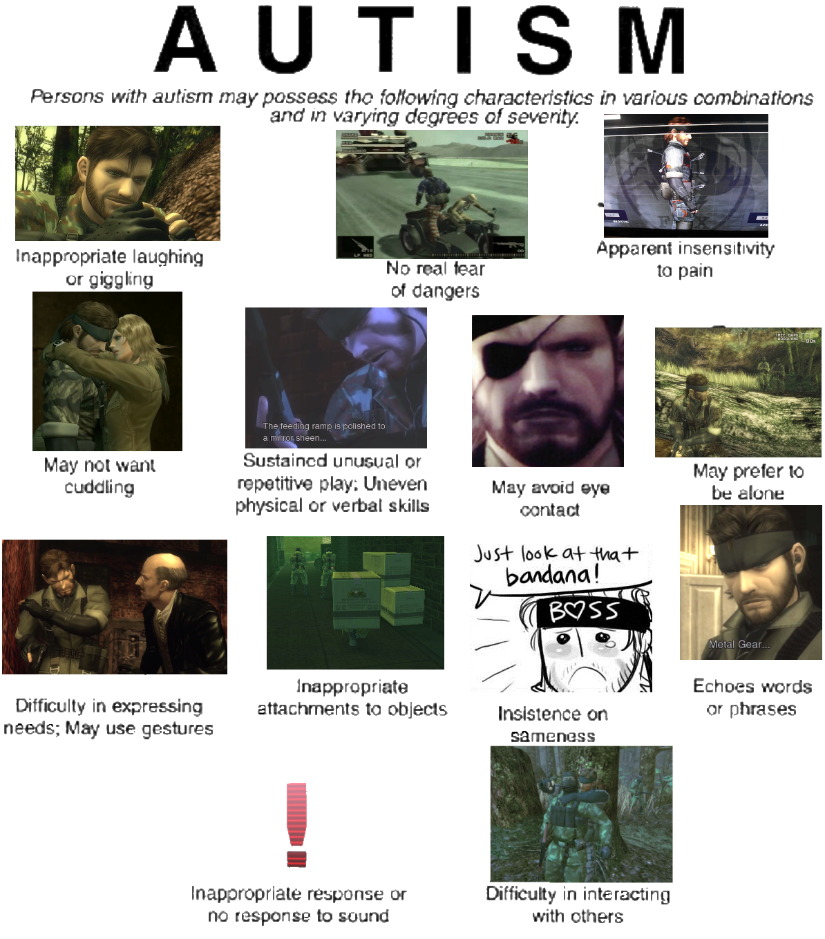 Big Boss Autist | Metal Gear | Know Your Meme