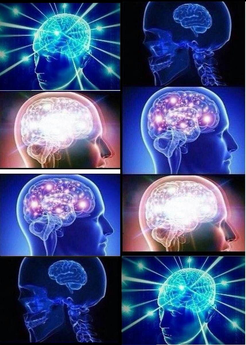 Up and down and all around | Expanding Brain | Know Your Meme