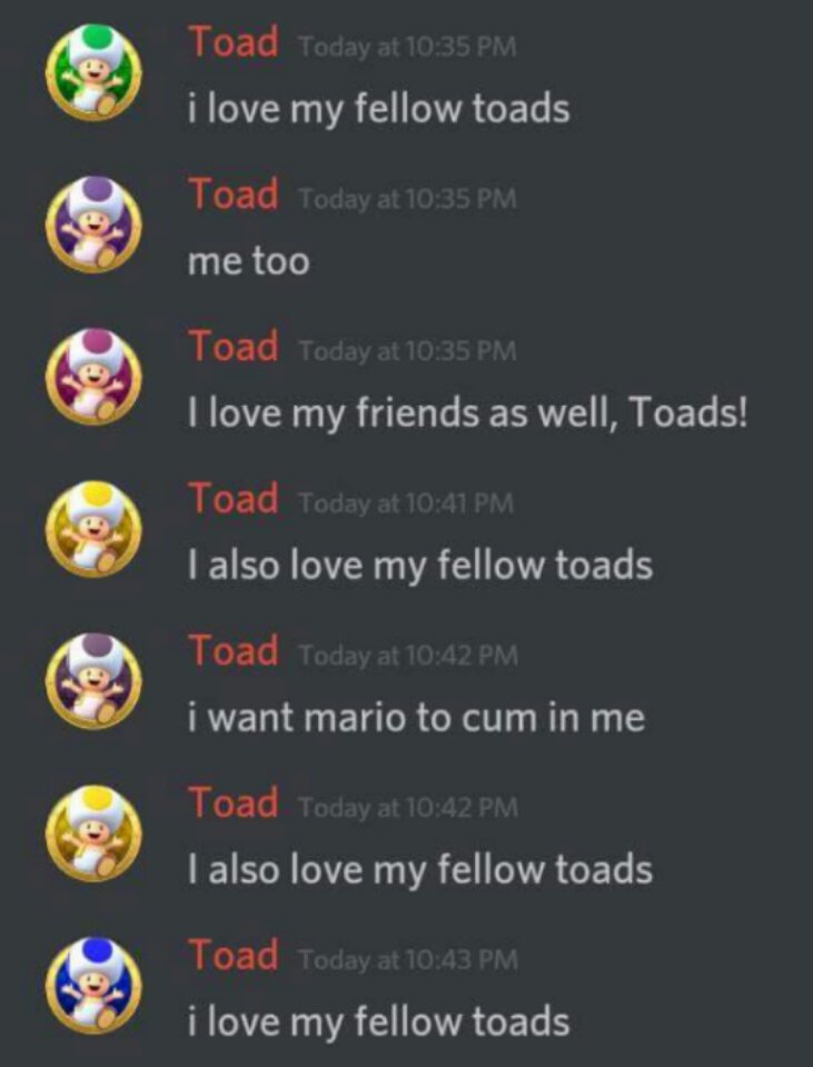 Super Mario Toad Quotes